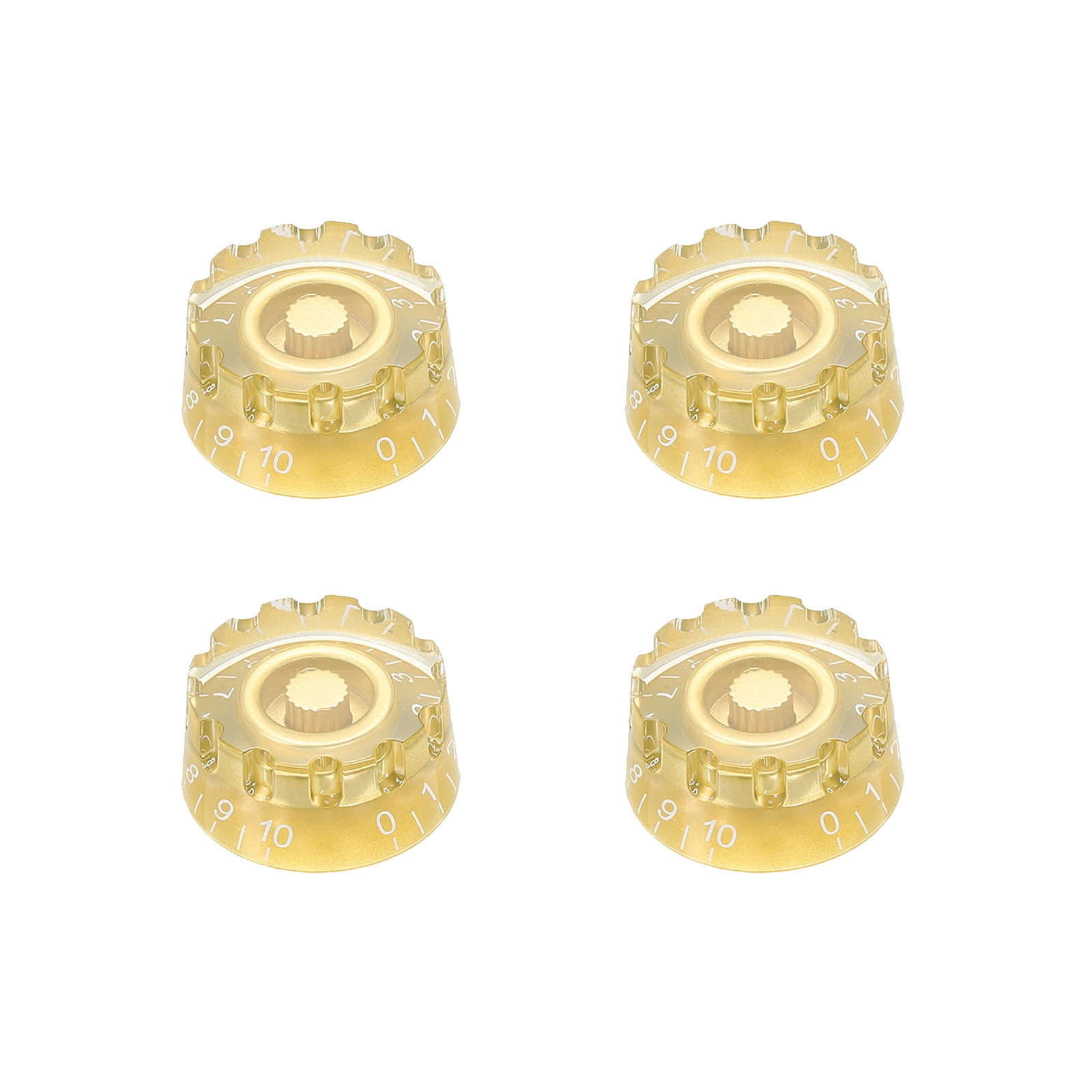Notched Speed Knobs Speed Volume Tone Control Knobs 6mm/0.24" Gold 4 ...