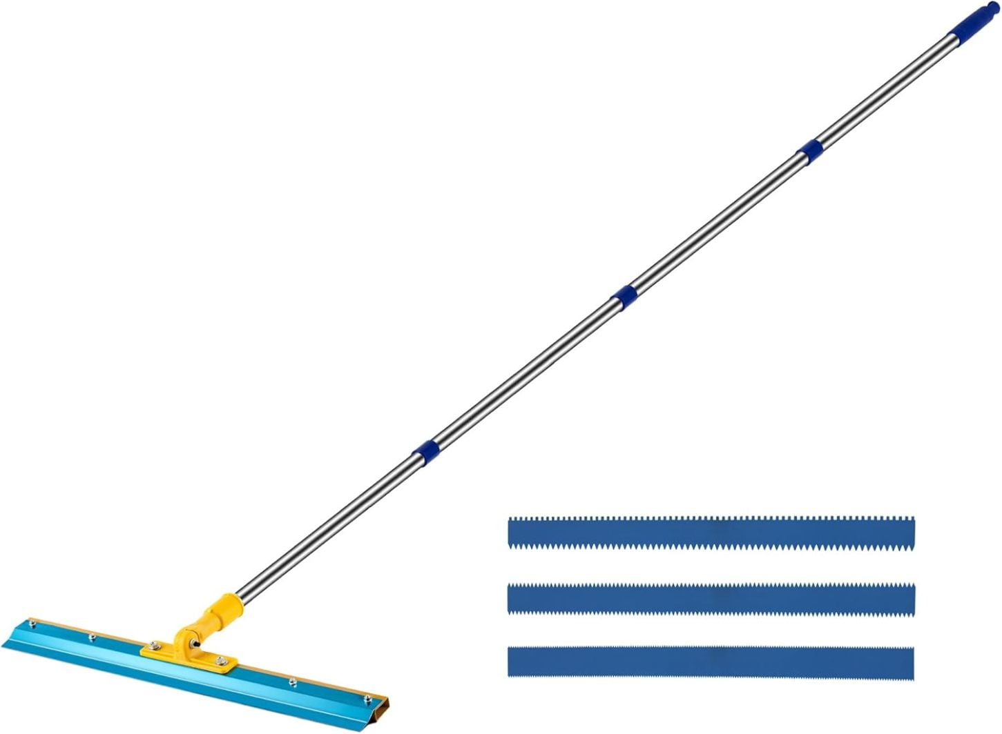 Notched Squeegee for Self Leveling, Self-Leveling Floor Squeegee with ...