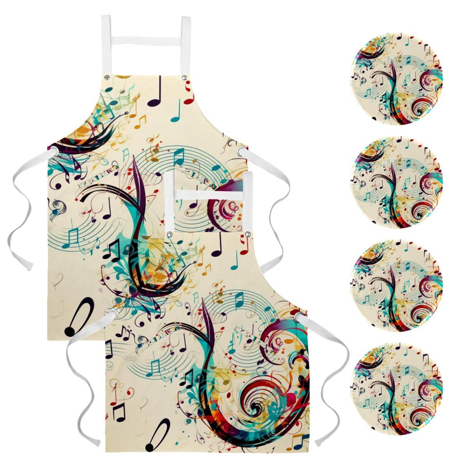 Note 2 Pack Waterproof Cooking Apron with Pockets and Badge - Photo ...