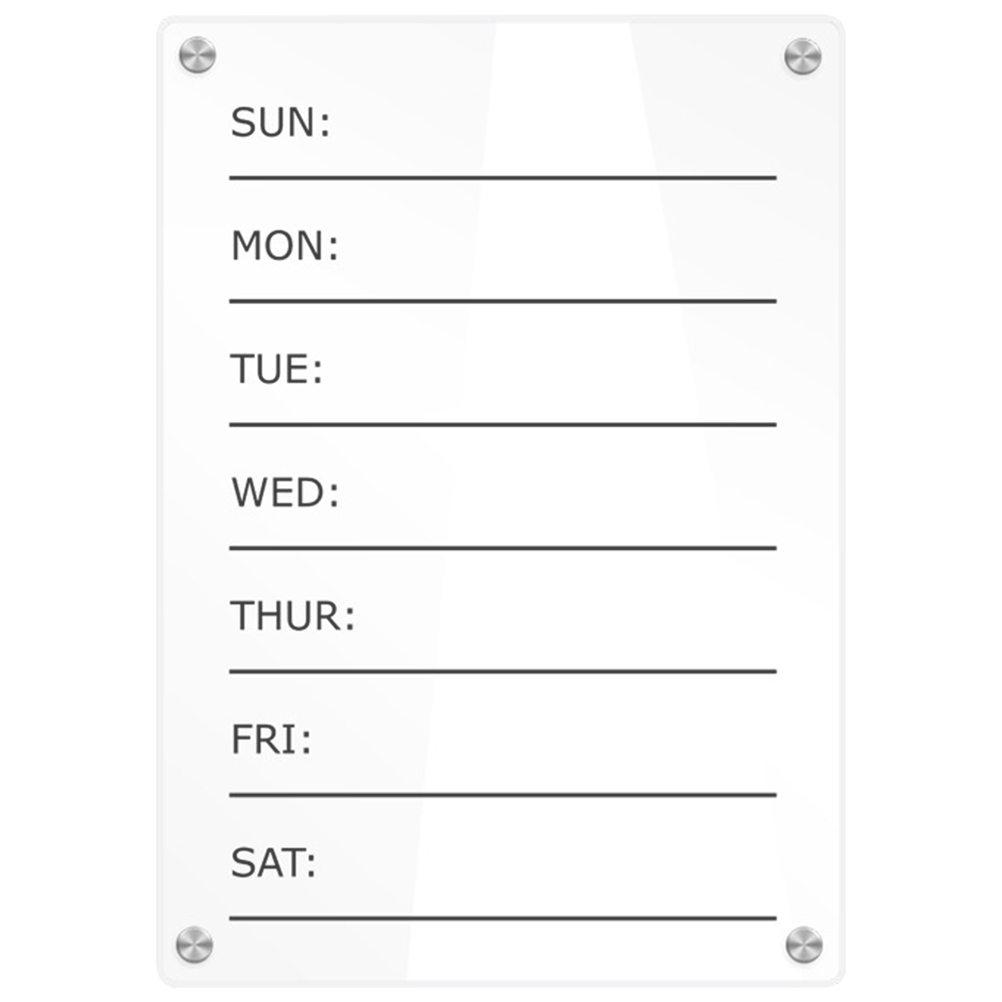 Note Board Clear Writing Refrigerator Small Fridge Decor Weekly Planner ...