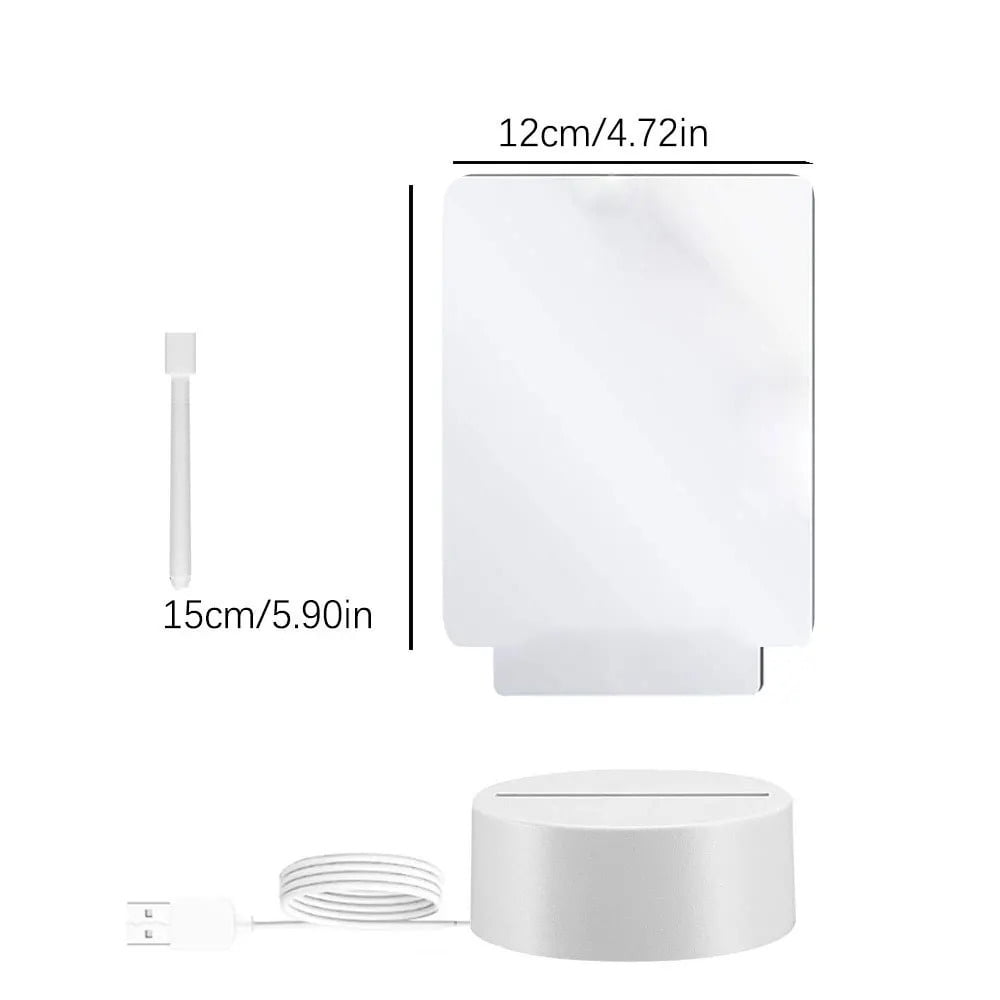 Note Board Creative Led Night Light USB Message Board Holiday Light ...