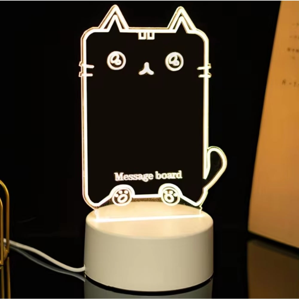 Note Board Creative Led Night Light USB Message Board Holiday Light ...