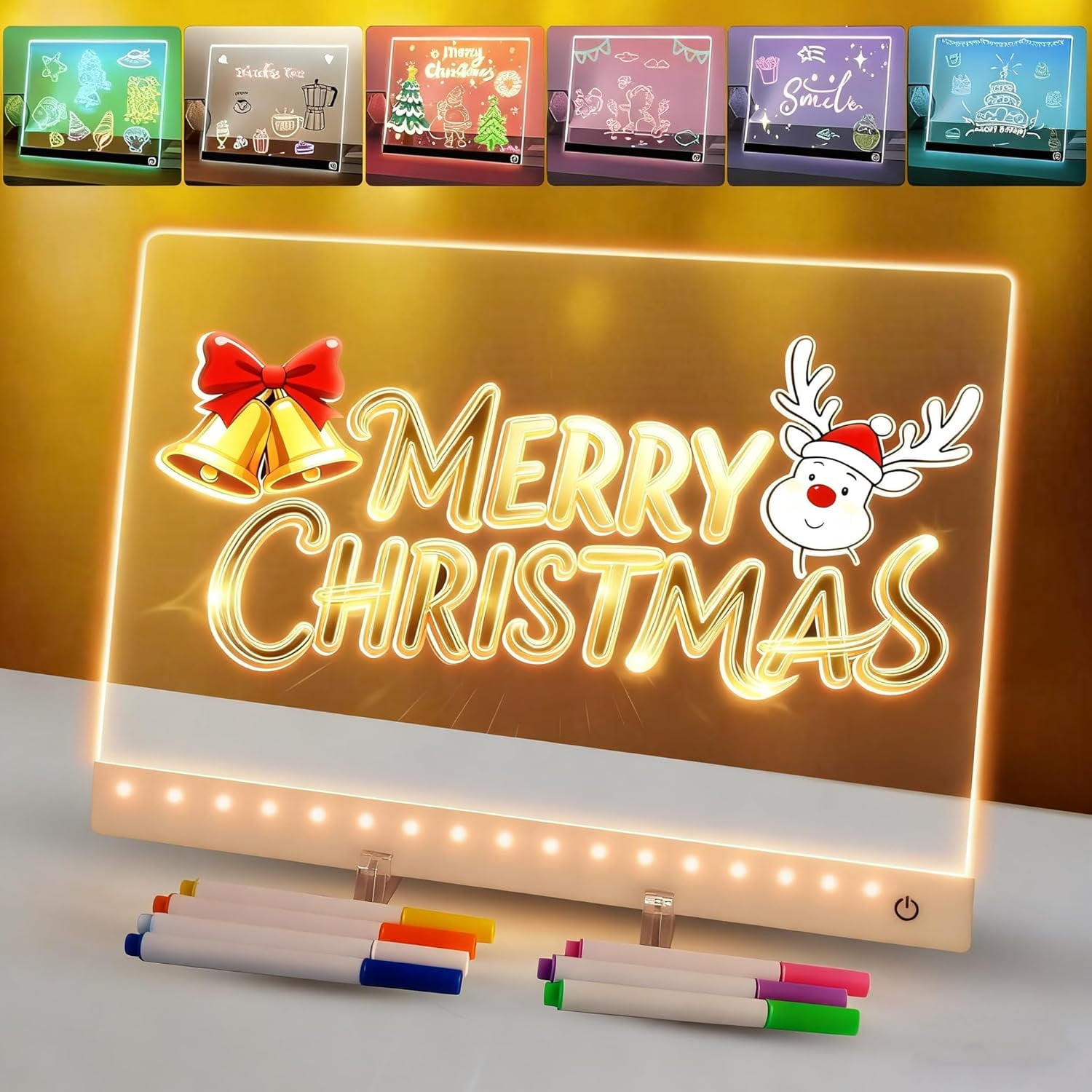 Note Board with Colors, Board Drawing Tablet 13.8"X10", 5 Modes & 7 ...