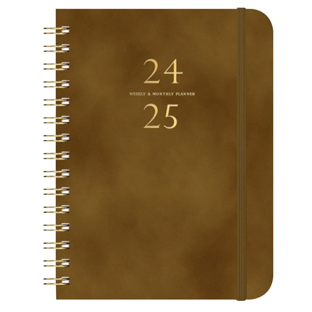 Note Book A5 Notebook 2025 New Calendar Creative PU Leather Week Plan ...