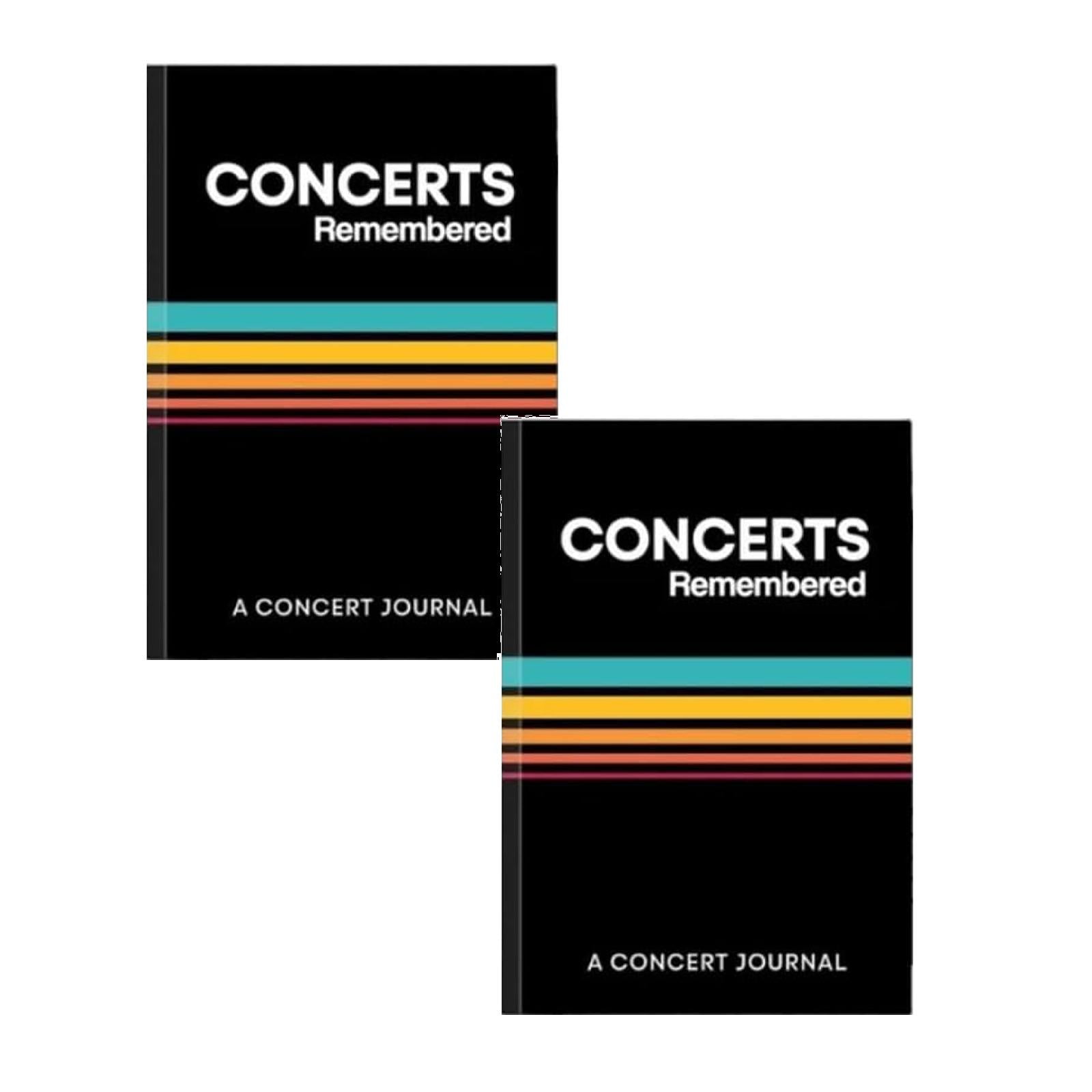 Note Book Concert Journal Track Favorite Concerts Concerts Remembered ...