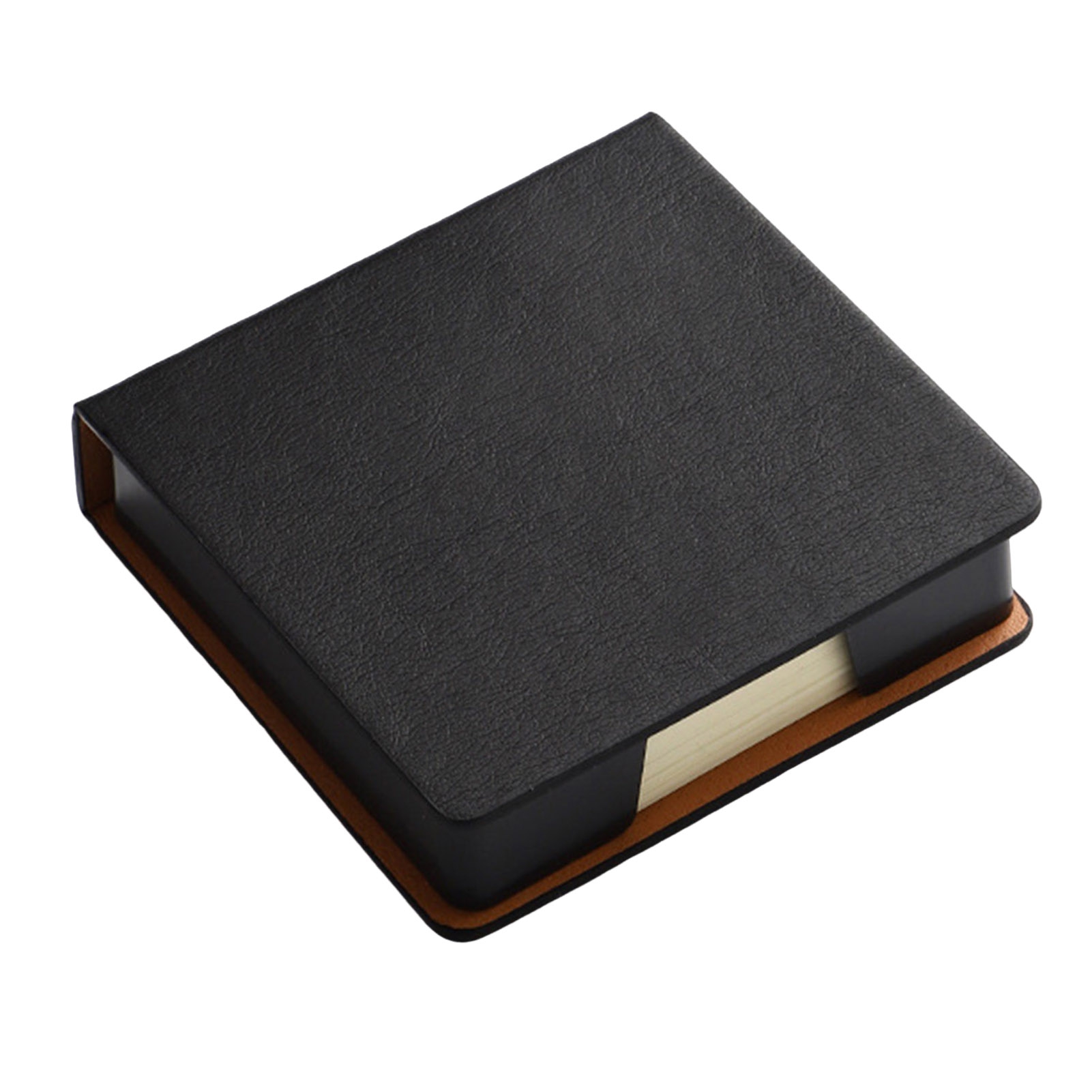 Note Box 180 Sheets Holder with Lid Cover Imitation Leather Sticky ...
