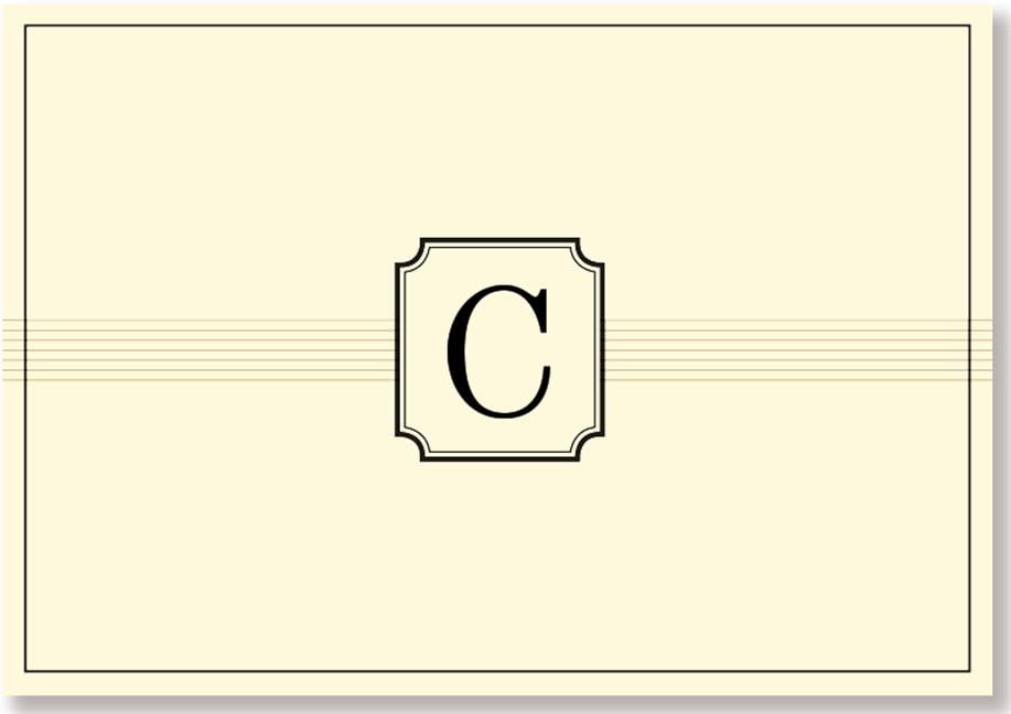 Note Card: C Monogram (Other) - Walmart.com