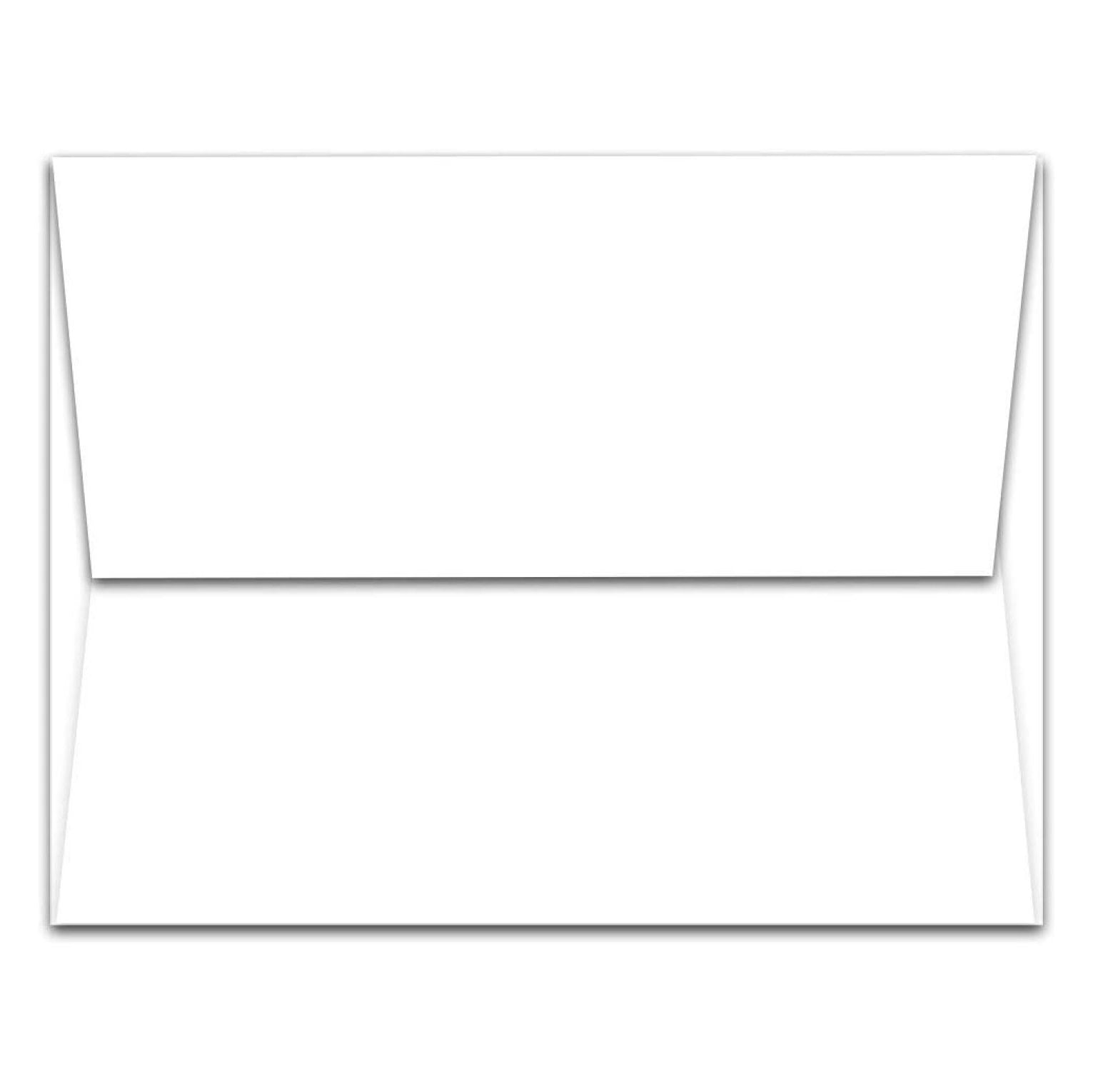 Note Card Cafe A7 7.25 x 5.25 in Blank White Envelopes | 100 Pack ...