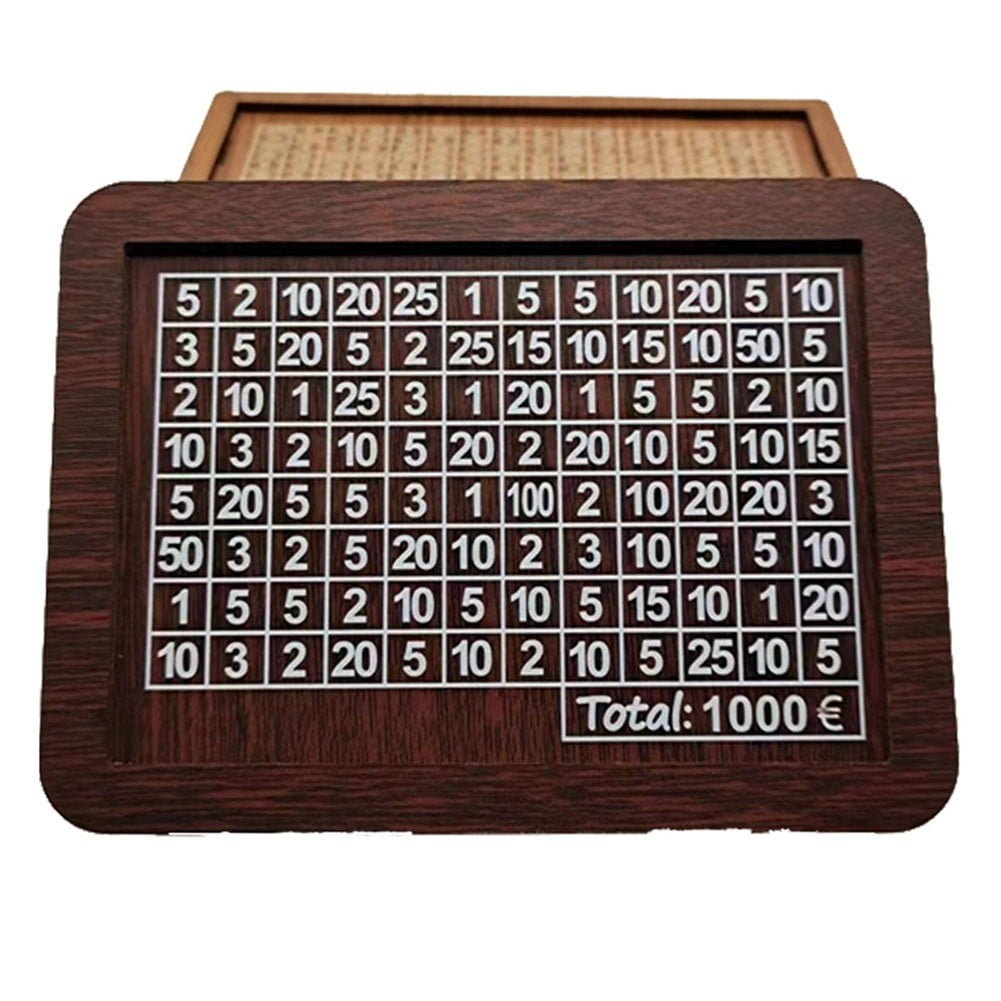 Note Children Wooden Money Saving Goal Wooden Money Box Counting ...