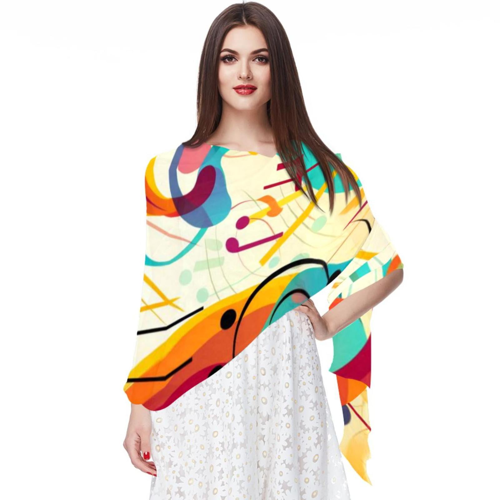 Note Elegant Chiffon Silk Hair Scarves - Lightweight and Breathable ...