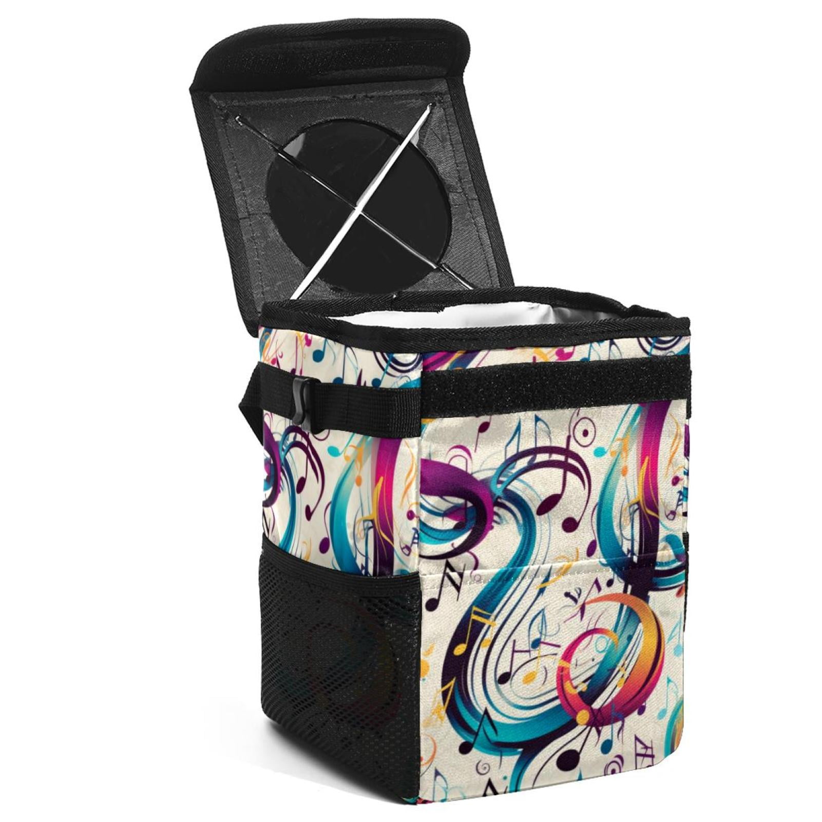 Note Foldable Car Garbage Can with Lid, Leak-Proof, Hanging Storage Bag ...
