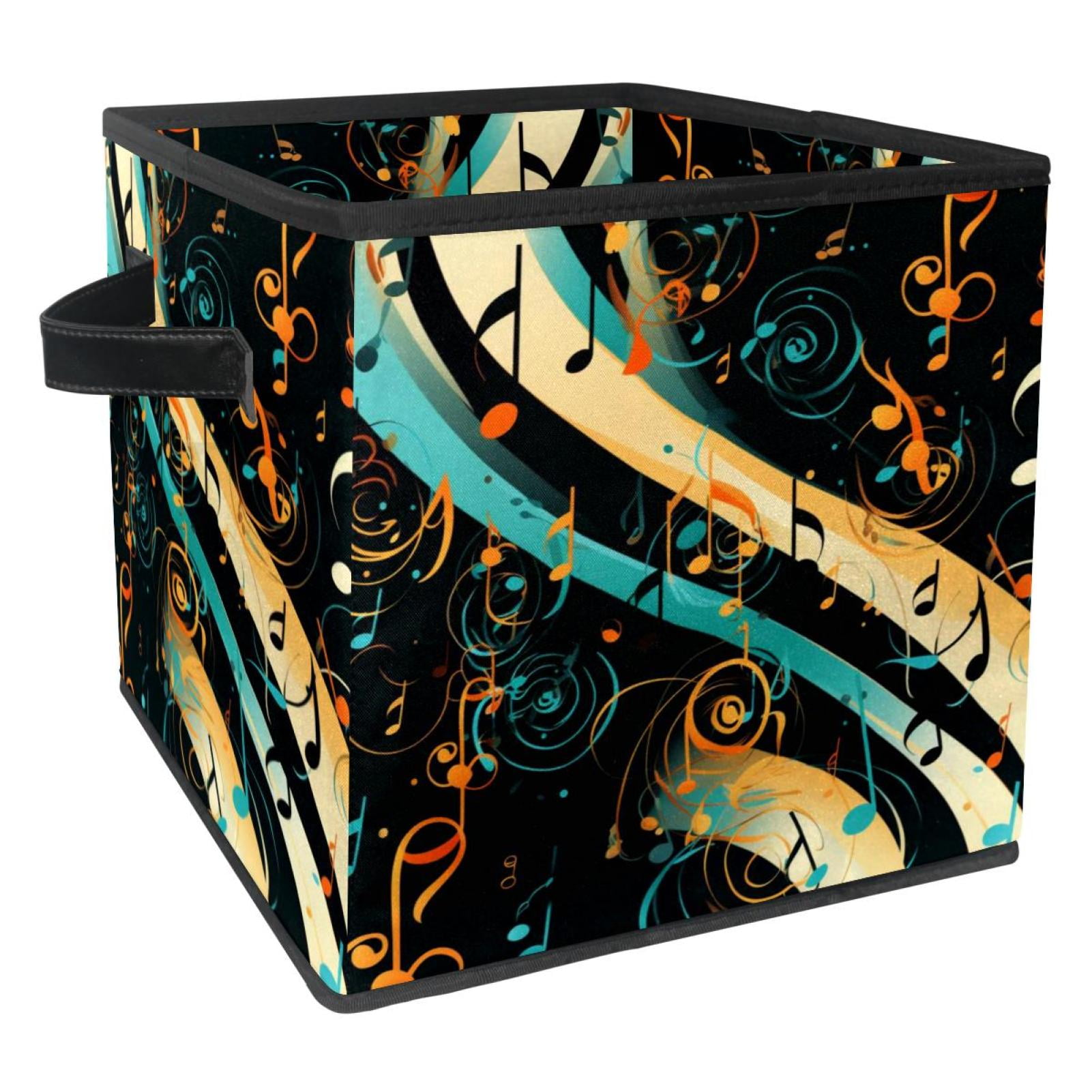 Note Foldable Storage Containers with Handle, 10.8"x10.5"x10.6", Large ...