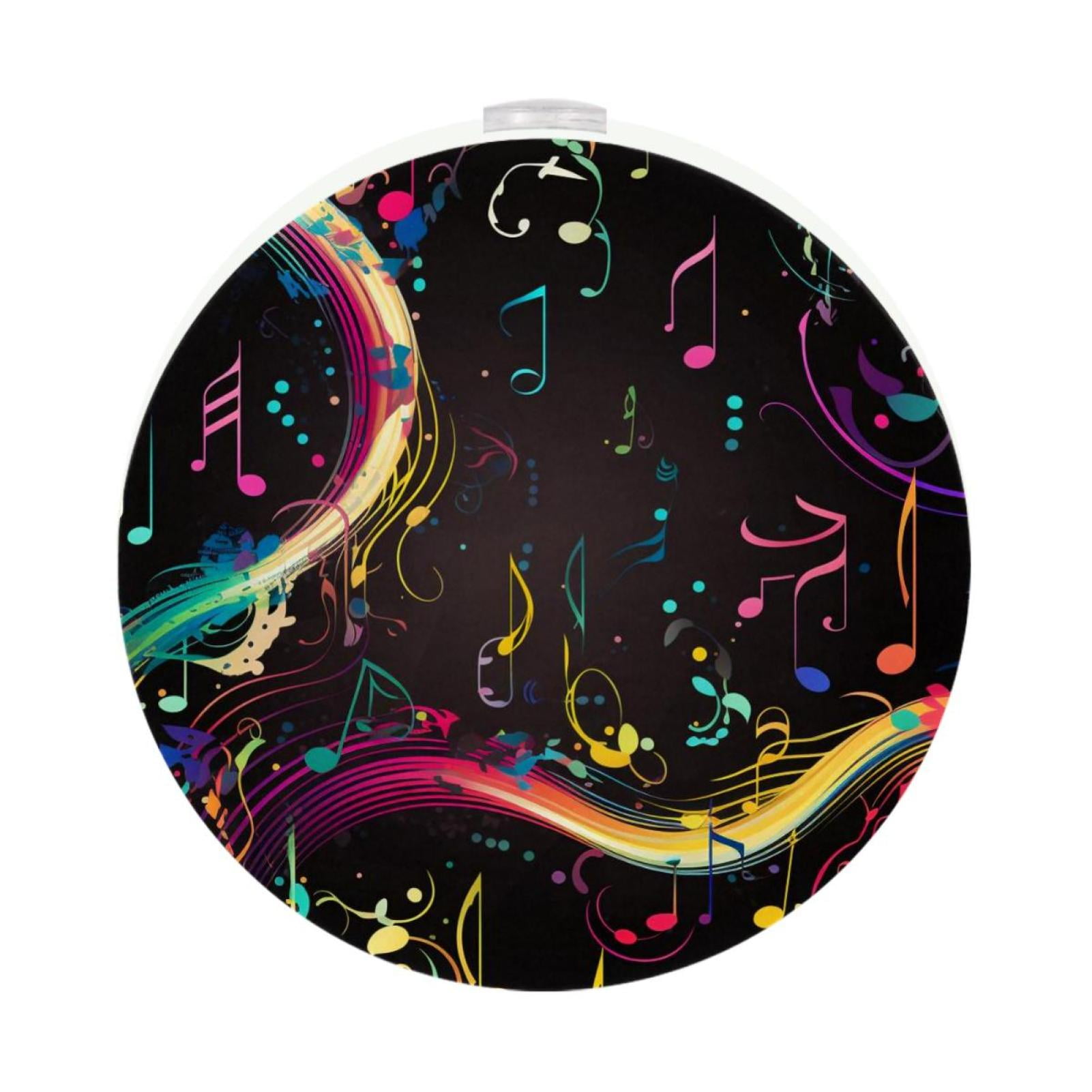 Note LED Round Night Light - 2PCS, Dimmable Plug-in Nightlight with ...