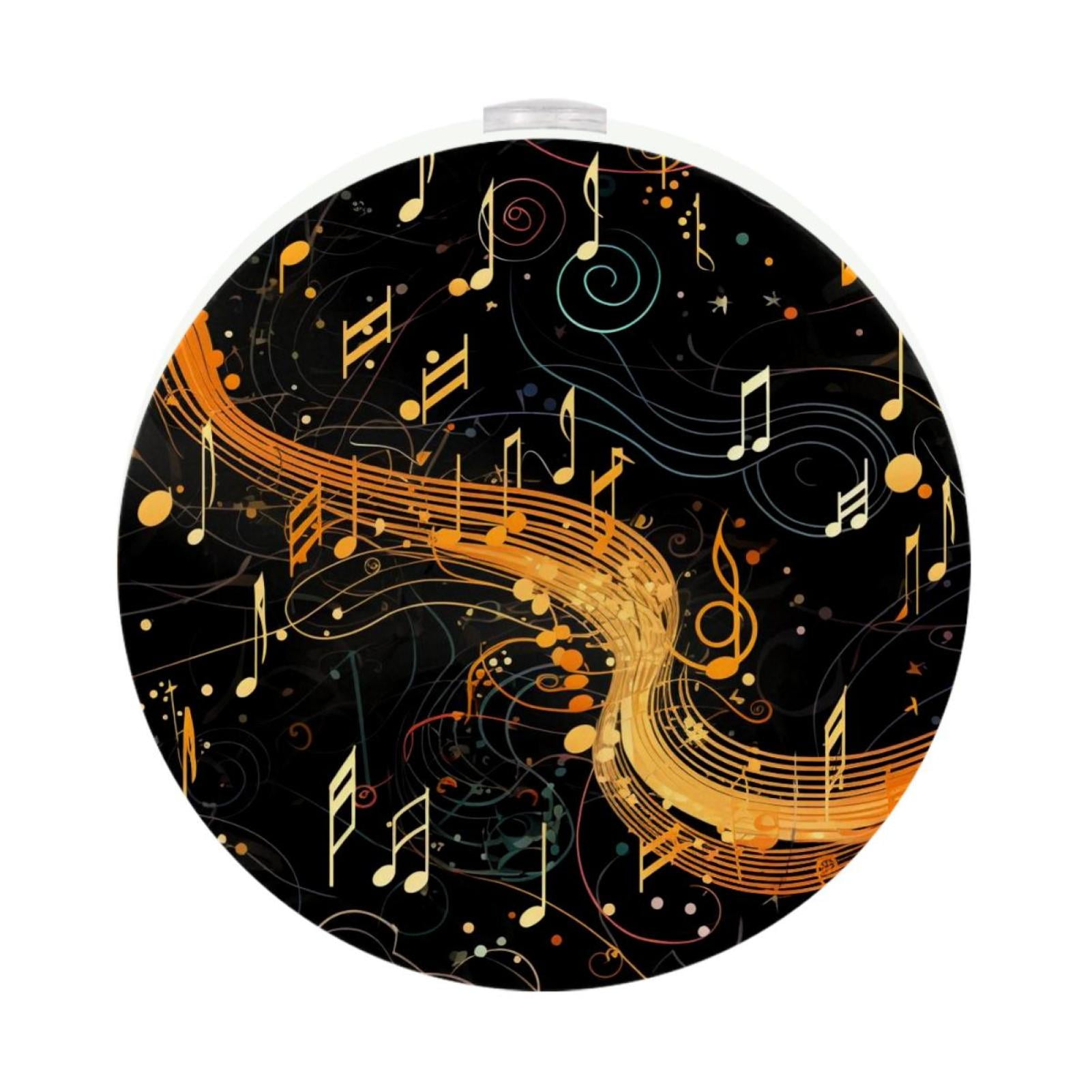 Note Led Round Night Light-2pcs, Gentle Glow Plug in Wall Lamp for ...