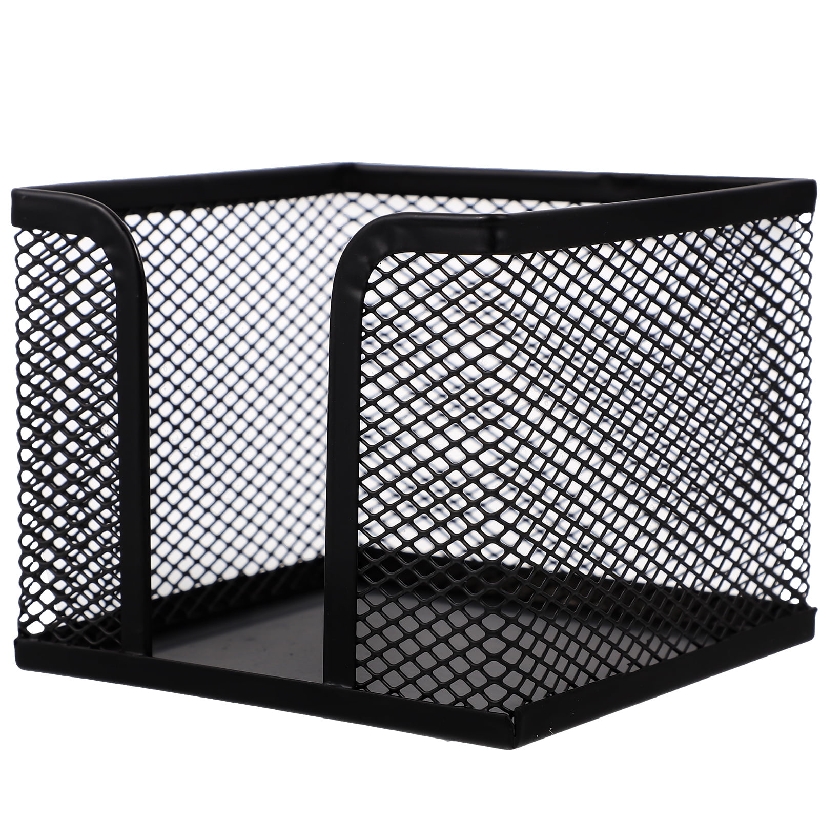Note Pads Container Desktop Notepad Dispenser Iron Mesh Storage Box ...