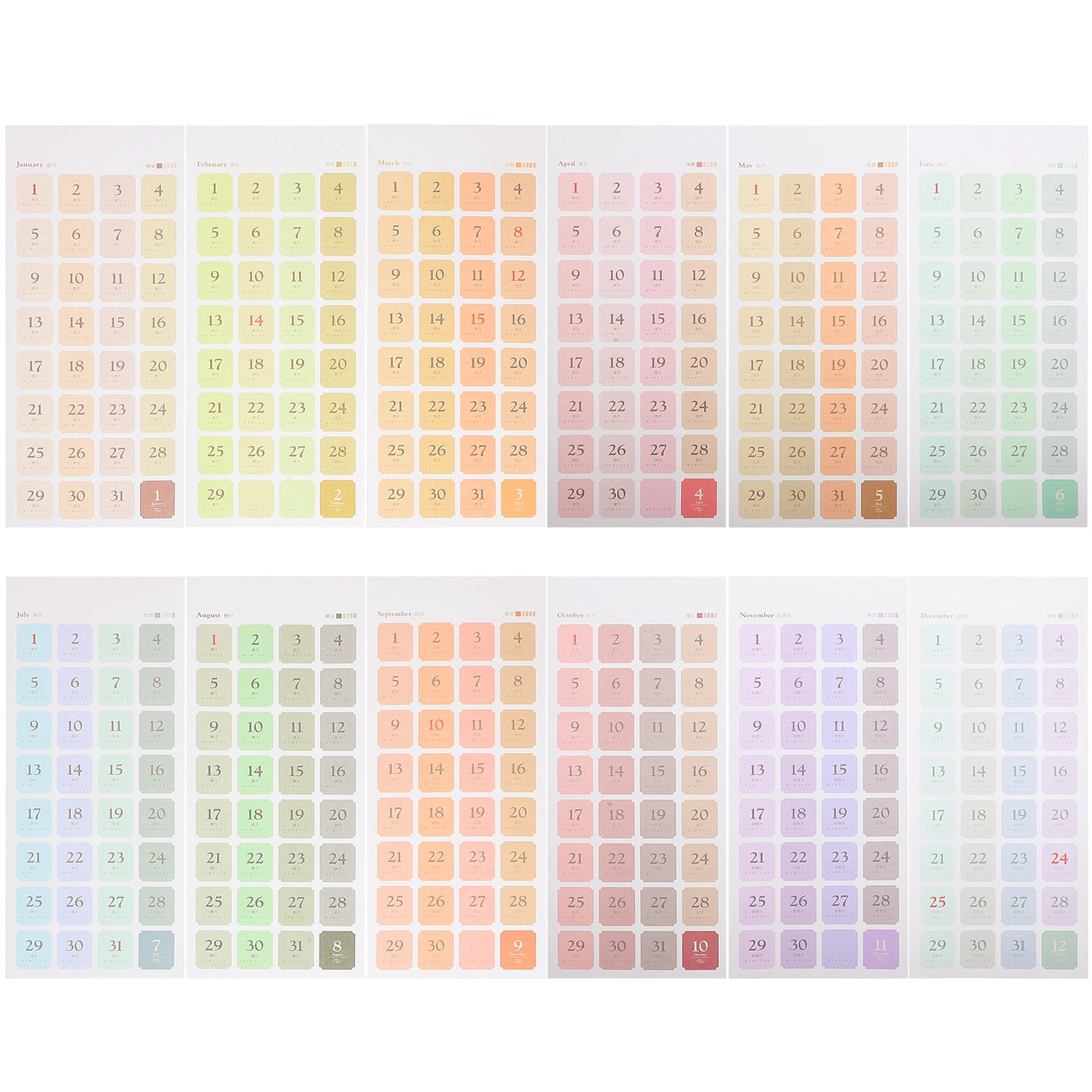 Note Pads Notepads 12 Sheets Office+supplies Work Tools Calendar ...