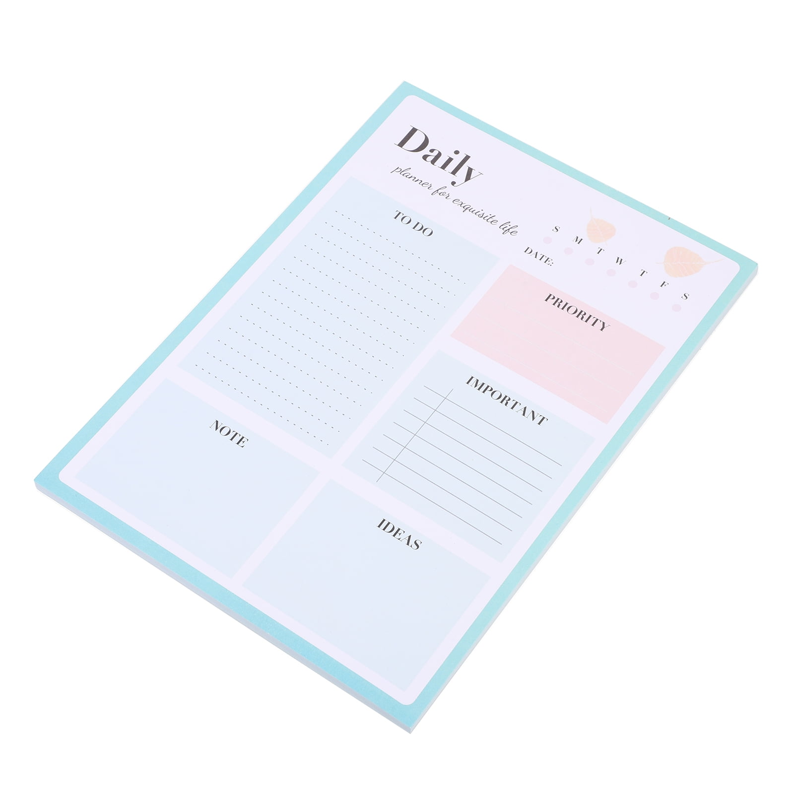 Note Pads Work Schedule Planner Undated Daily Planner Portable Daily ...