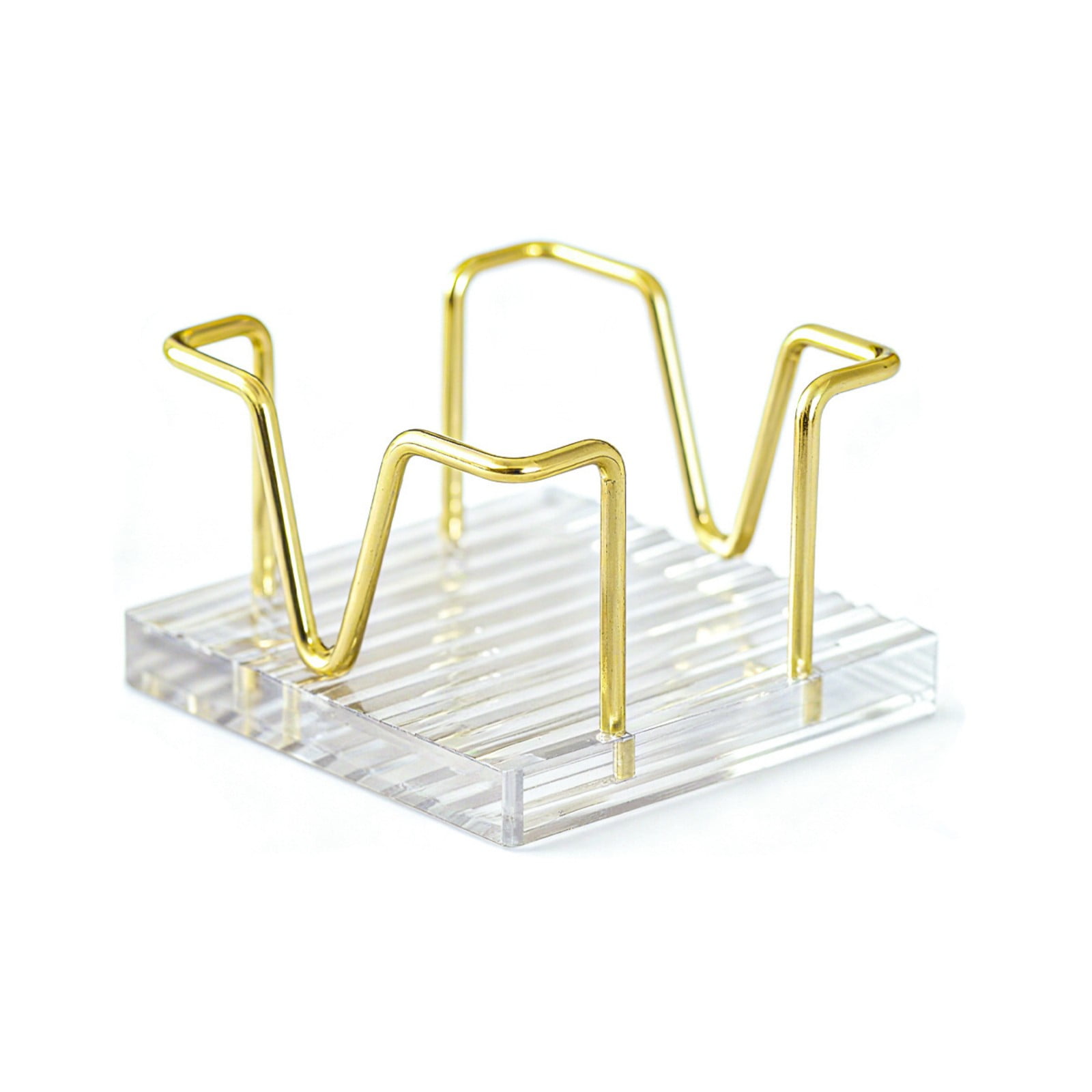 Note Paper Organizers Acrylic Memo Pad Block Box With Metal Frame ...