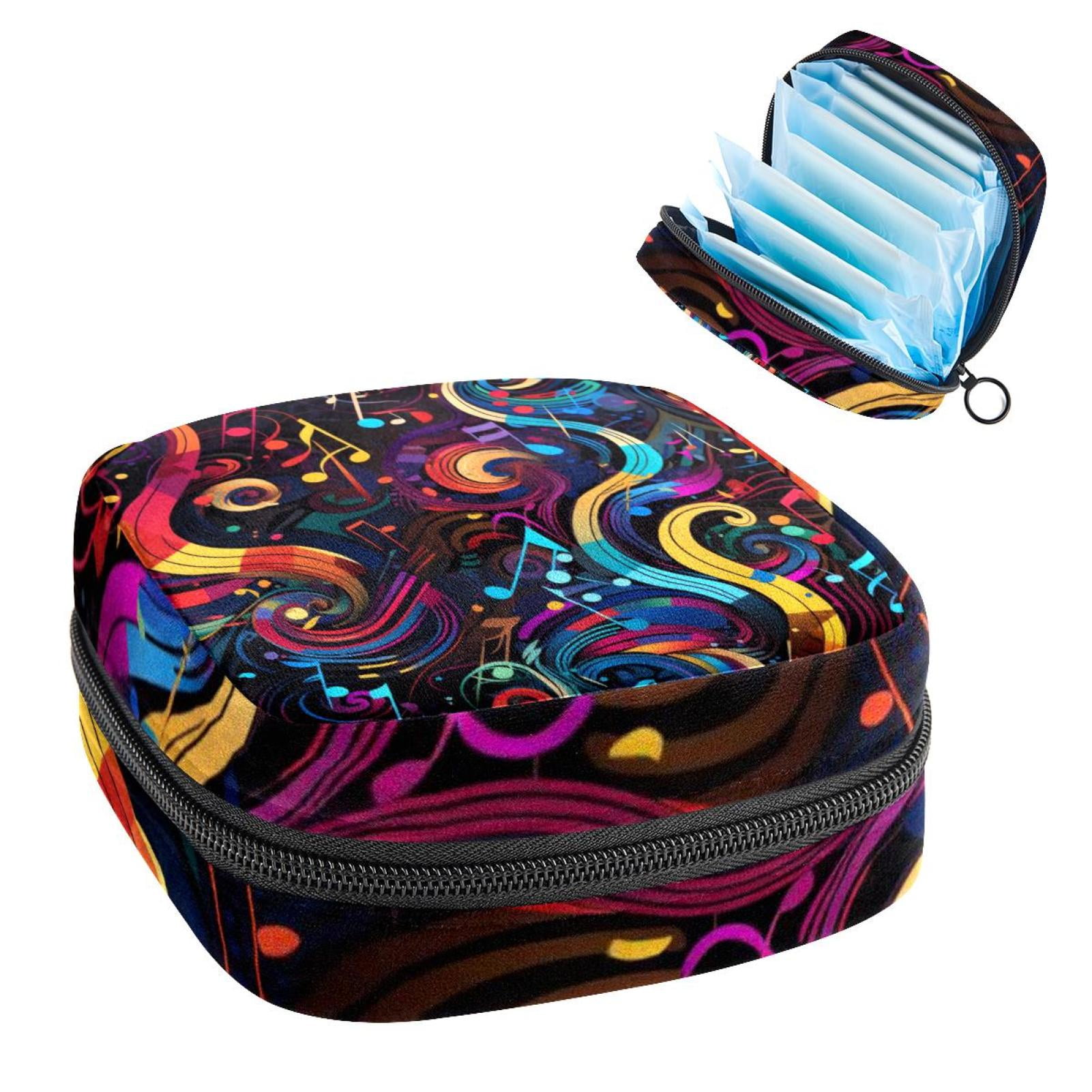 Note Sanitary Napkin Pouch Bag with Plush Fabric, Sponge, and Oxford ...