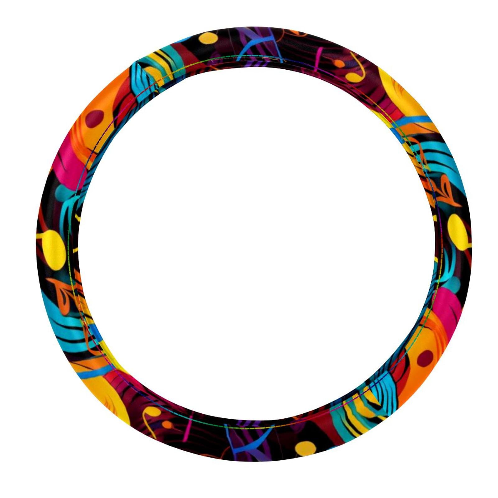 Note Stylish Mother's Day Steering Wheel Cover - PVC Leather Fabric ...