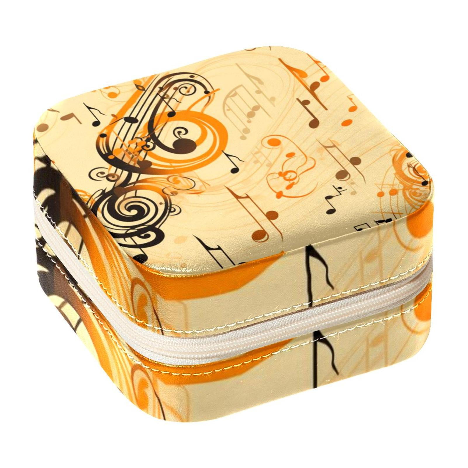 Note Travel Portable Jewelry Organizer: Square Jewelry Box Storage Case ...