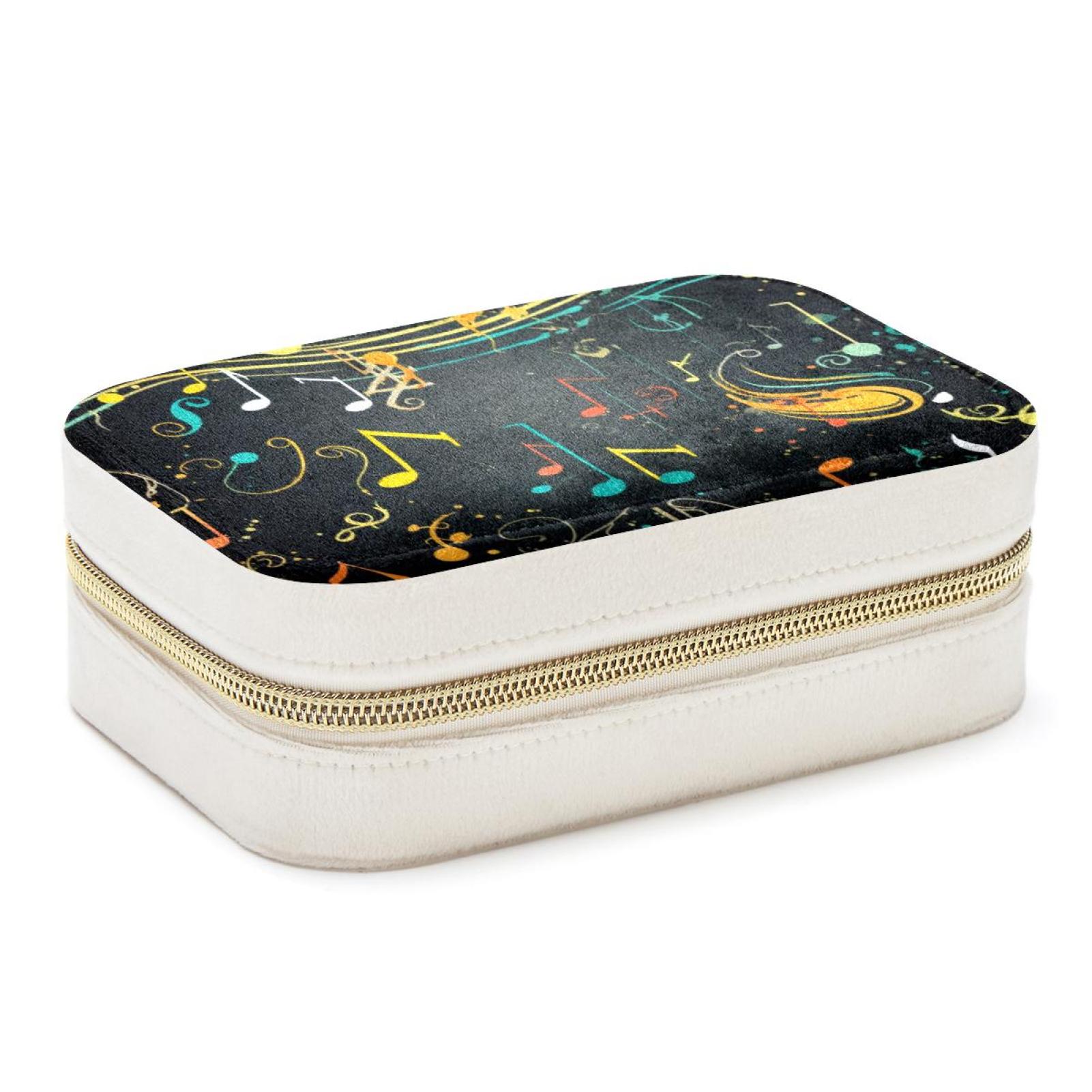 Note Velvet Portable Decorative Box with Removable Compartment ...