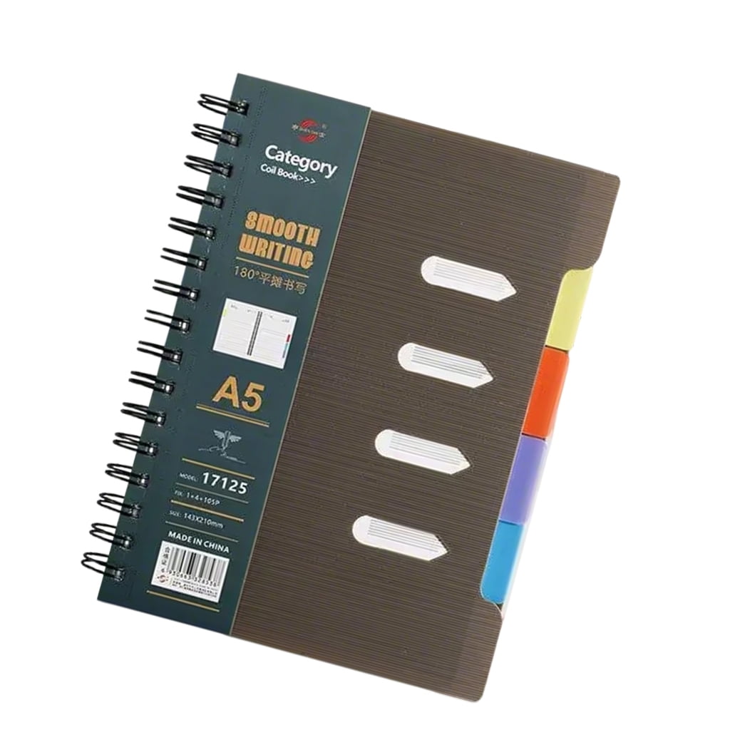 Notebook 210 Pages Wide Lined Business Journal Notebook with Page ...