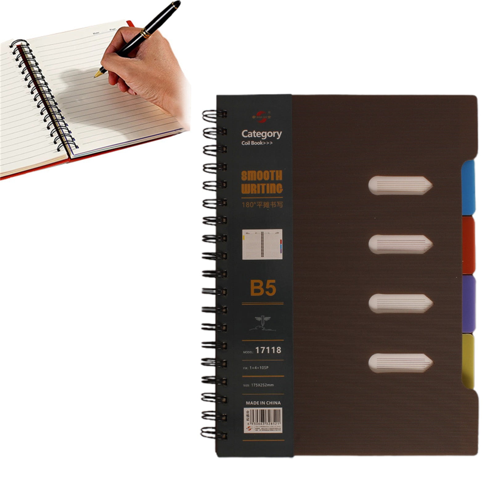 The Notebook 4 Subject Notebook Large Notebook with Dividers Notebooks ...