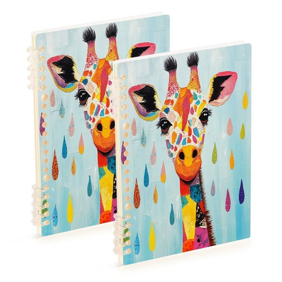 2PCS Notebook 8.3x5.7x0.4 Inch Journey Note Diary Hardcover Notebook 60 ...