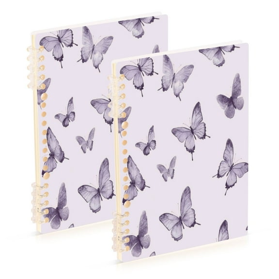 2PCS Notebook 8.3x5.7x0.4 Inch Journey Note Diary Hardcover Notebook 60 ...