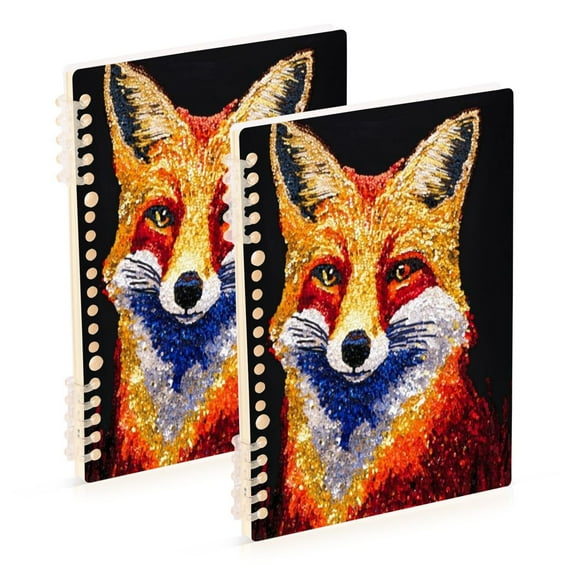 2PCS Notebook 8.3x5.7x0.4 Inch Journey Note Diary Hardcover Notebook 60 ...