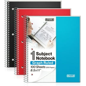 Graph Paper Spiral Notebook