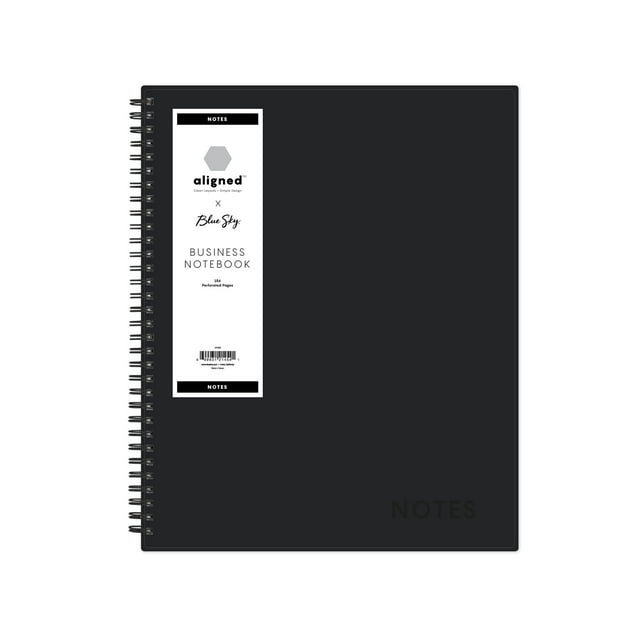 Notebook, 8.5x11, Aligned, Black - Walmart.com