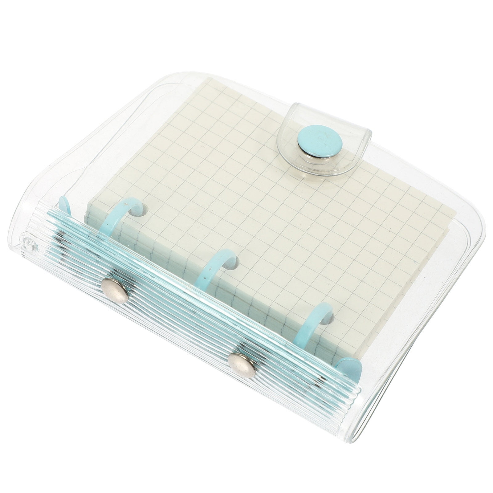 Notebook Binder Loose-leaf Ledger Writing Notepad Student 10X9CM Blue ...