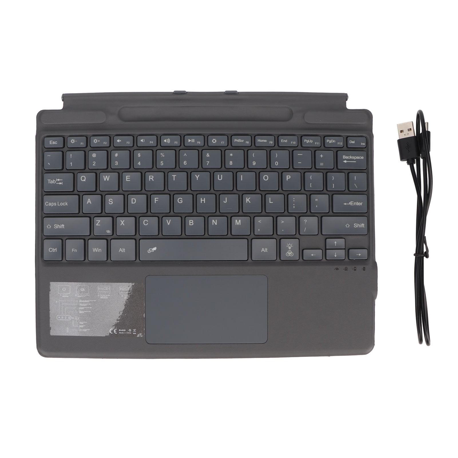 Notebook Bluetooth Wireless Keyboard Ultra Slim Portable with Touchpad ...