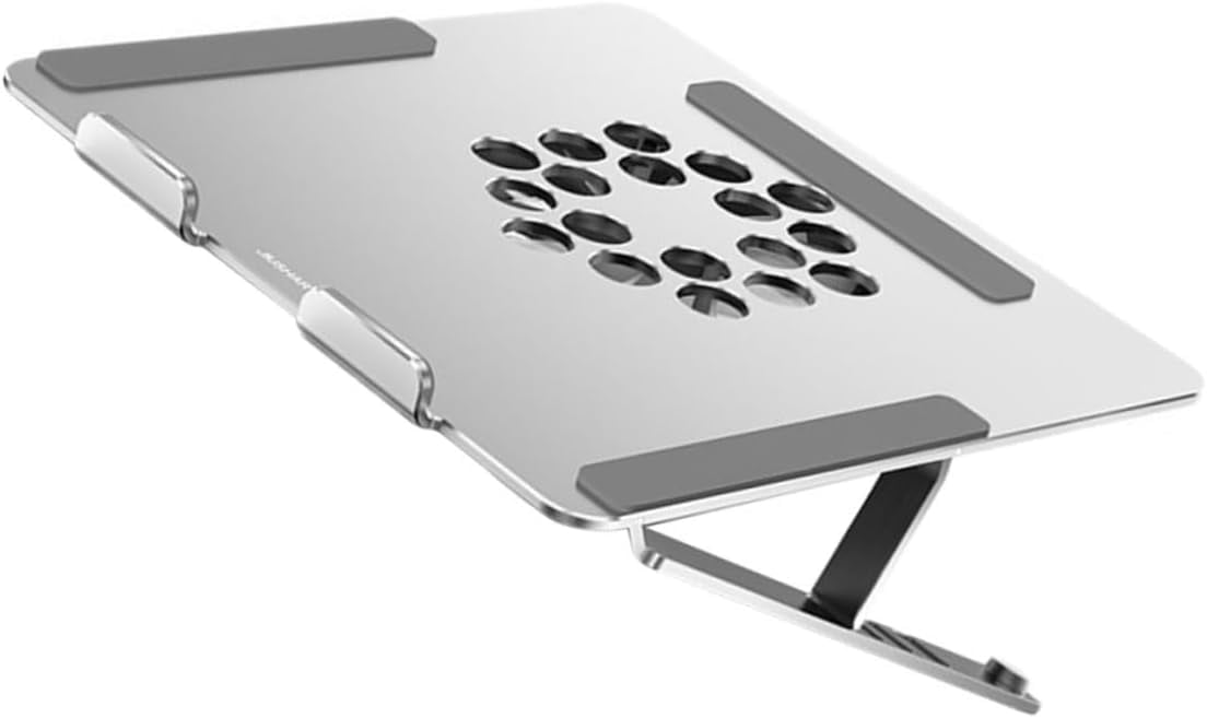 Notebook Cooler Lap Top Monitor Computer Adjustable Desk Fan Silver ...