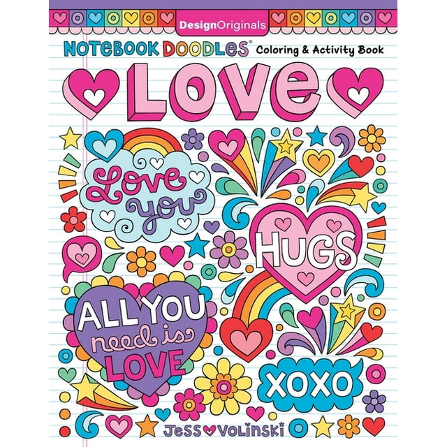 Notebook Doodles Love: Coloring & Activity Book -- Jess Volinski ...