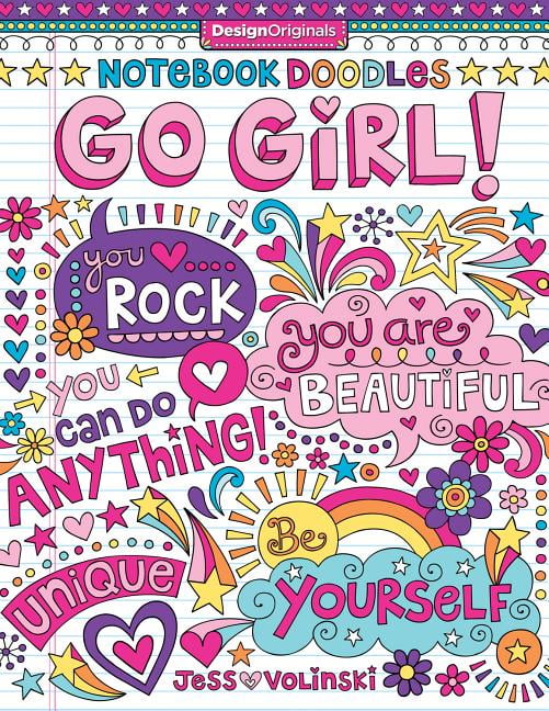 Notebook Doodles Notebook Doodles Go Girl!: Coloring & Activity Book ...