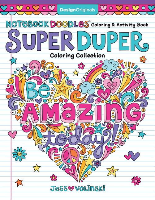 Notebook Doodles: Notebook Doodles Super Duper Coloring & Activity Book ...