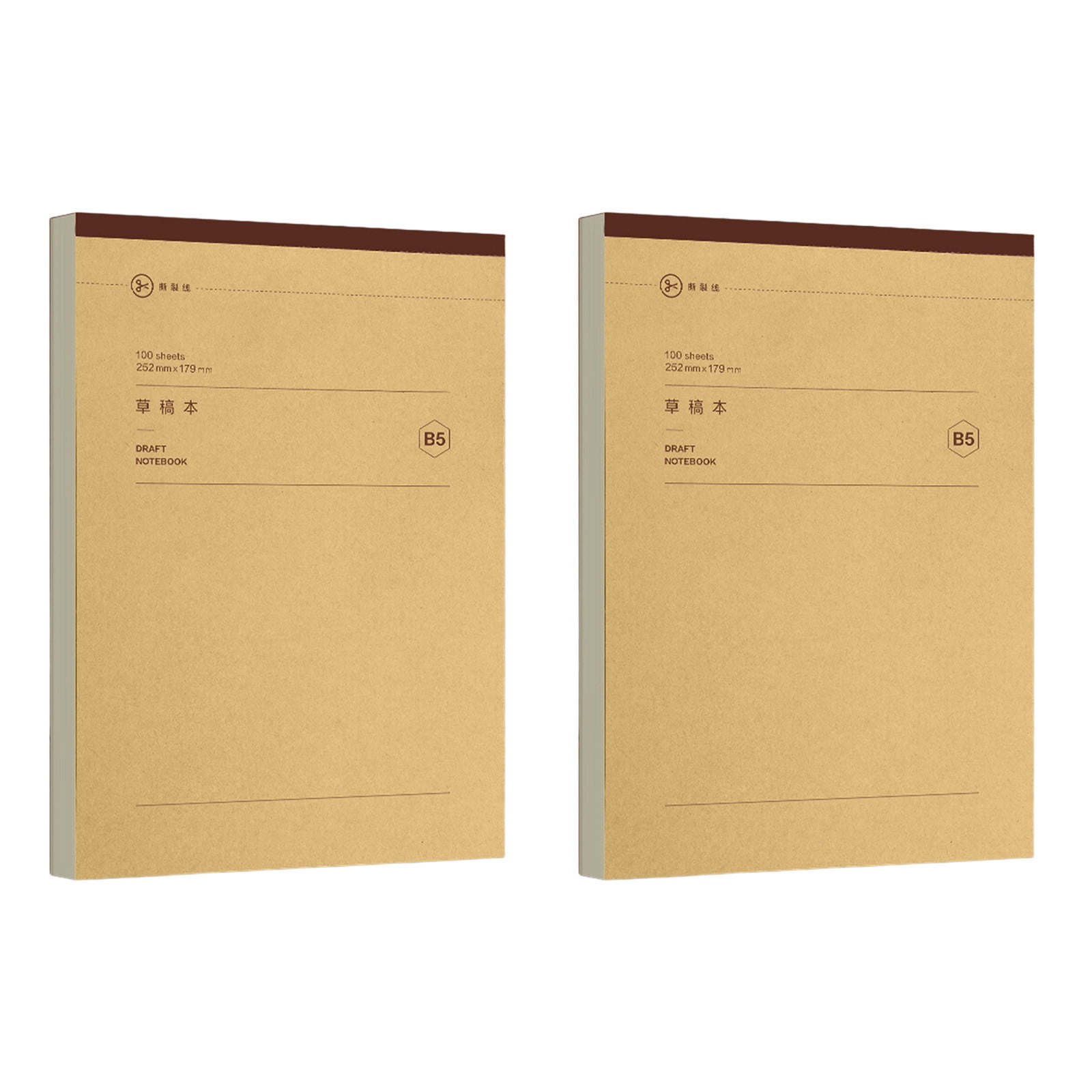 Notebook Draft Paper Pad with Thick Blank Pages for Writing Sketching ...