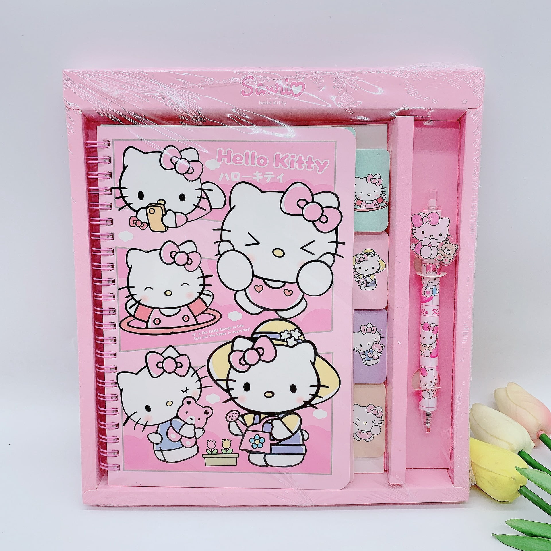 Notebook Gel Pen Set Melody Kuromi Pachacco Notepad Diary Planner ...