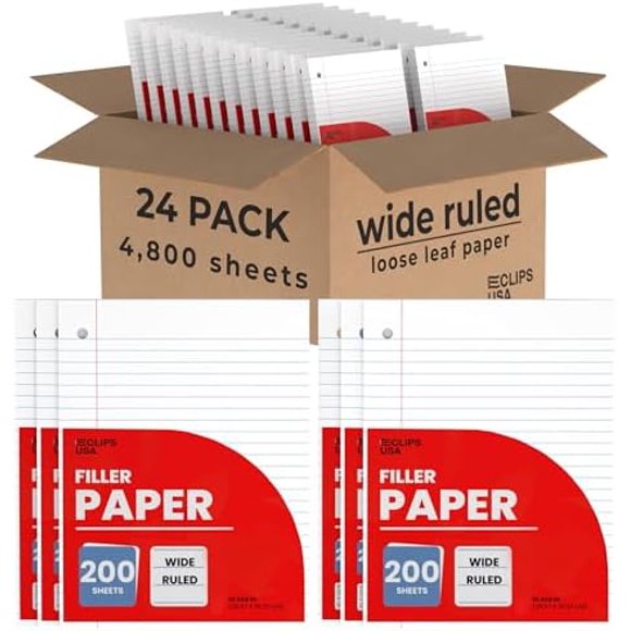 Loose Leaf Paper Wide Ruled