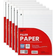 Free Shipping! Notebook Paper, Loose Leaf Paper, College Ruled Paper, 10.5 x 8, Filler Paper ...