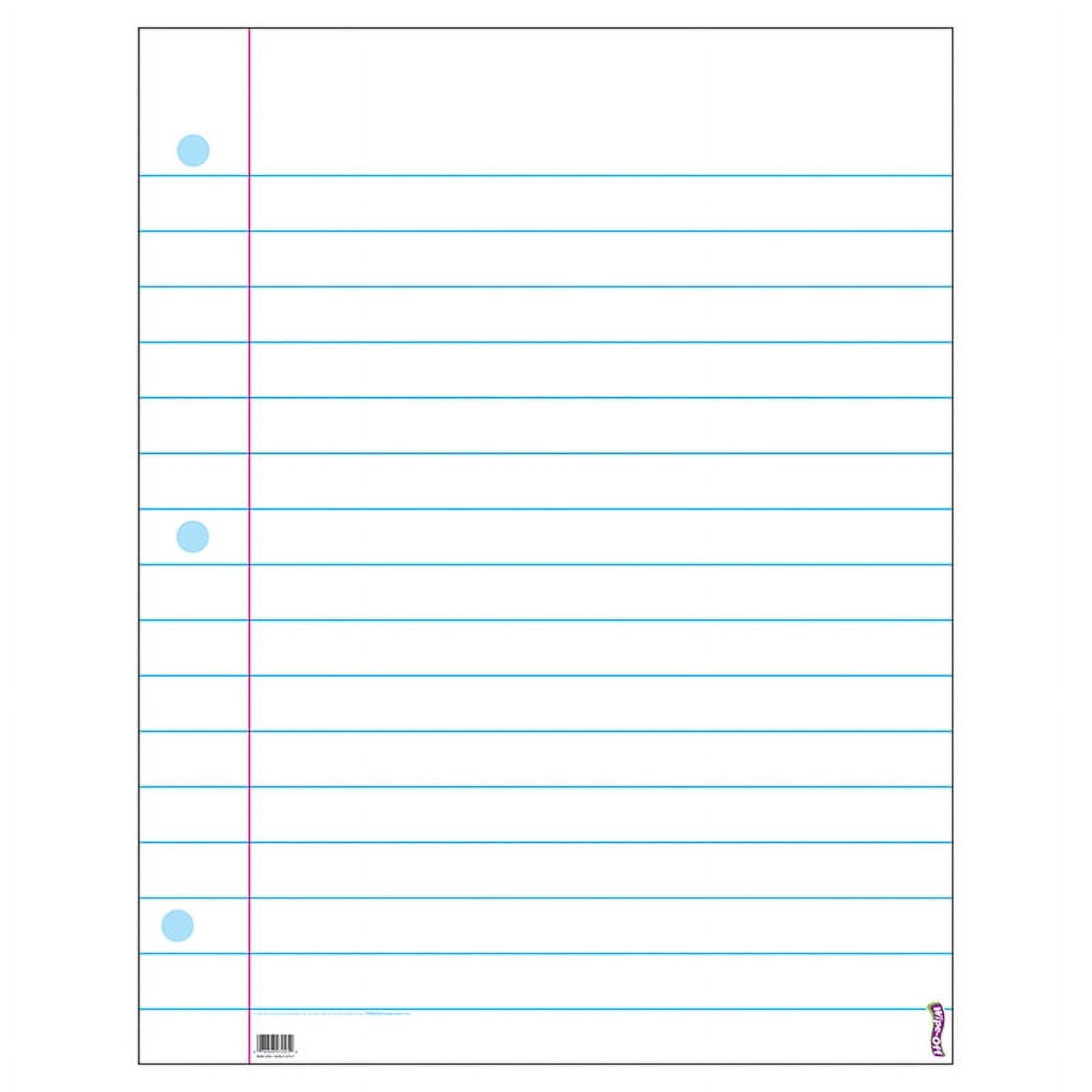 Notebook Paper Wipe-Off Chart, 22" x 28" | Bundle of 10 Each - Walmart.com
