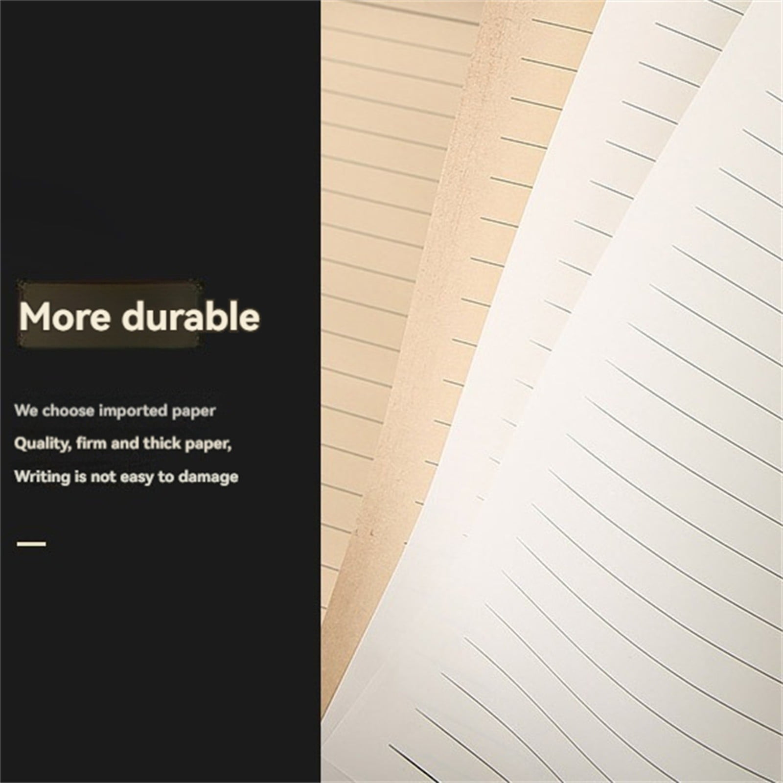 Notebook for Recording Clearance! Dusknt Retro Notebook Color European ...