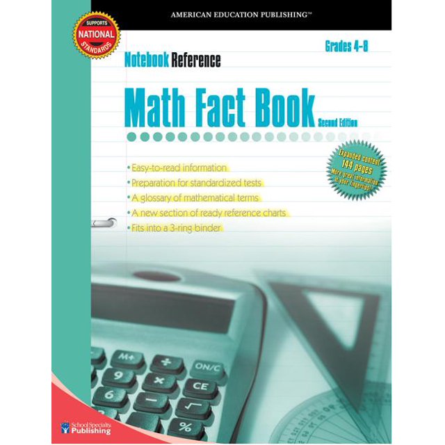 Notebook Reference: Math Fact Book, Grades 4 - 8 : Second Edition ...