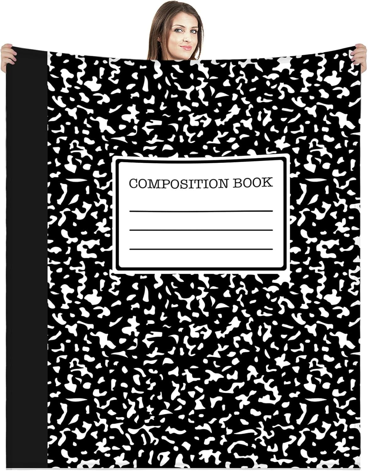 Notebook Throw Blanket Classroom Reading Room Plush Lightweight Fleece ...