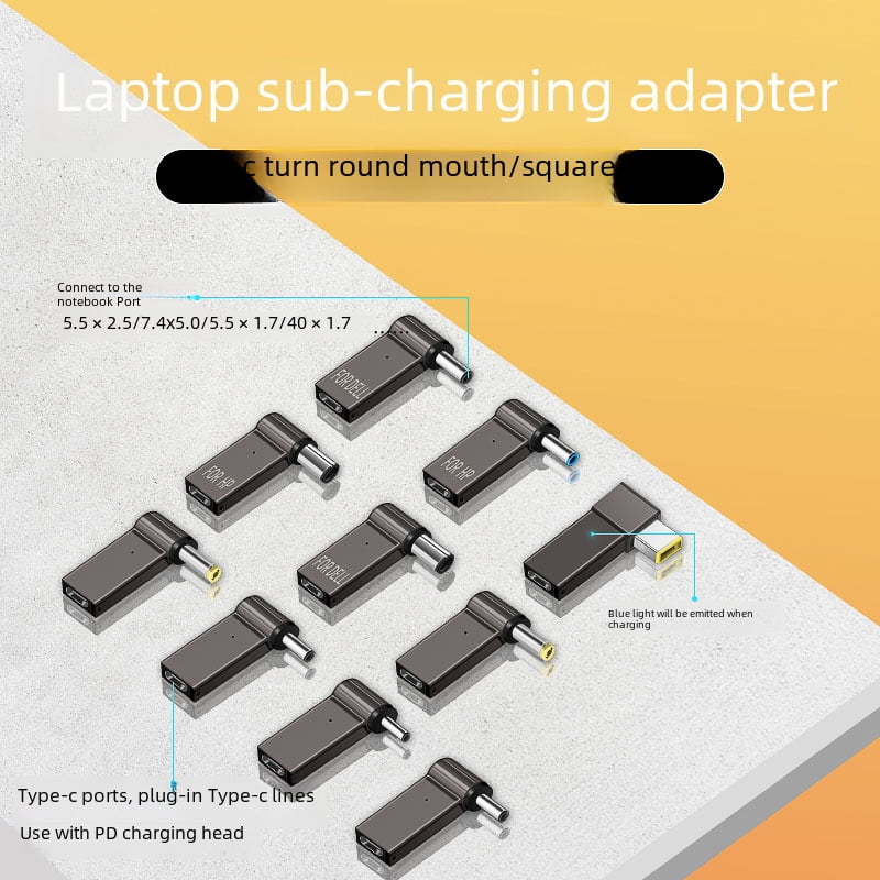 Notebook charging type-c mother to IBM square plug pd charging adapter ...