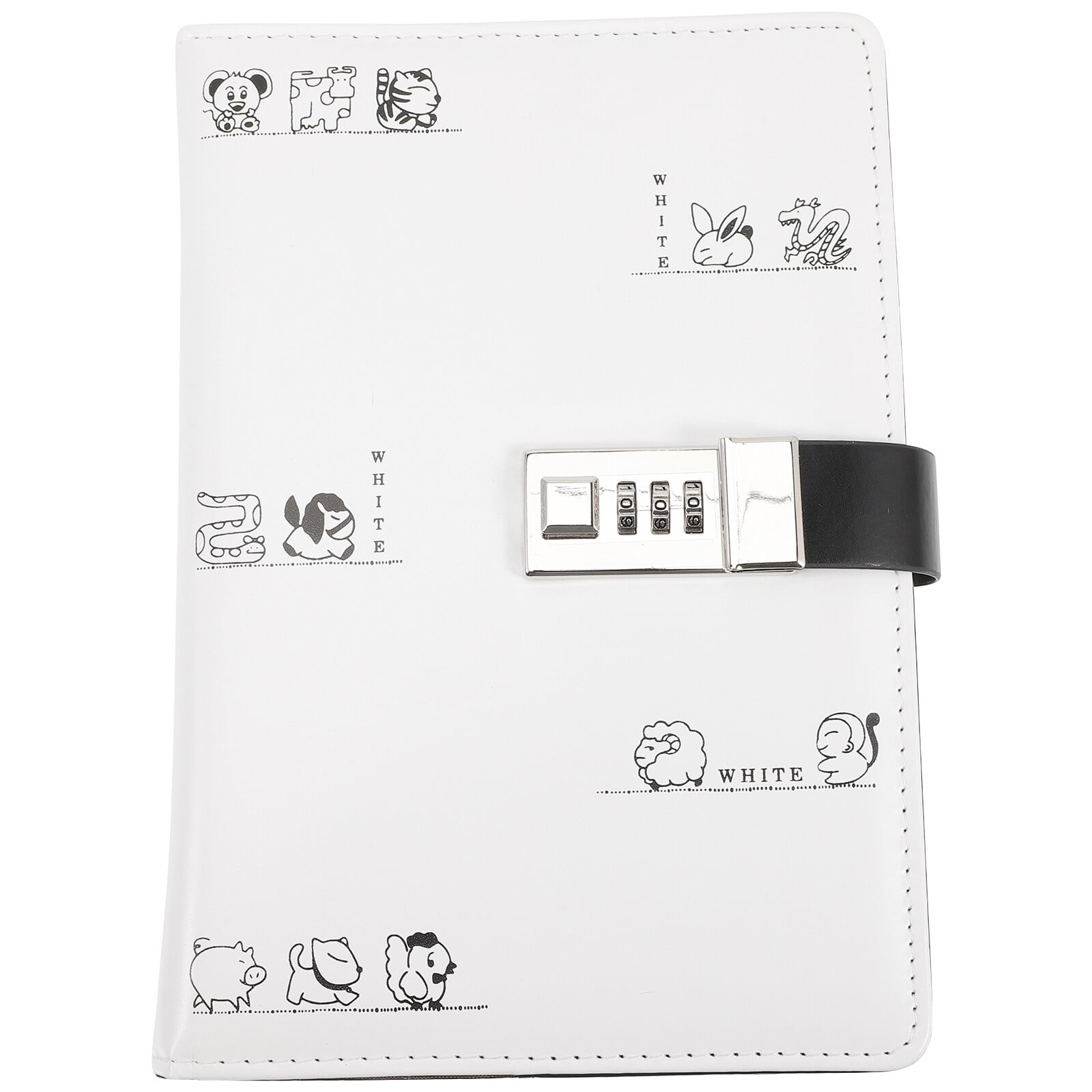 Notebook with Lock Password Notebook Lockable Diary Notebook Cartoon ...