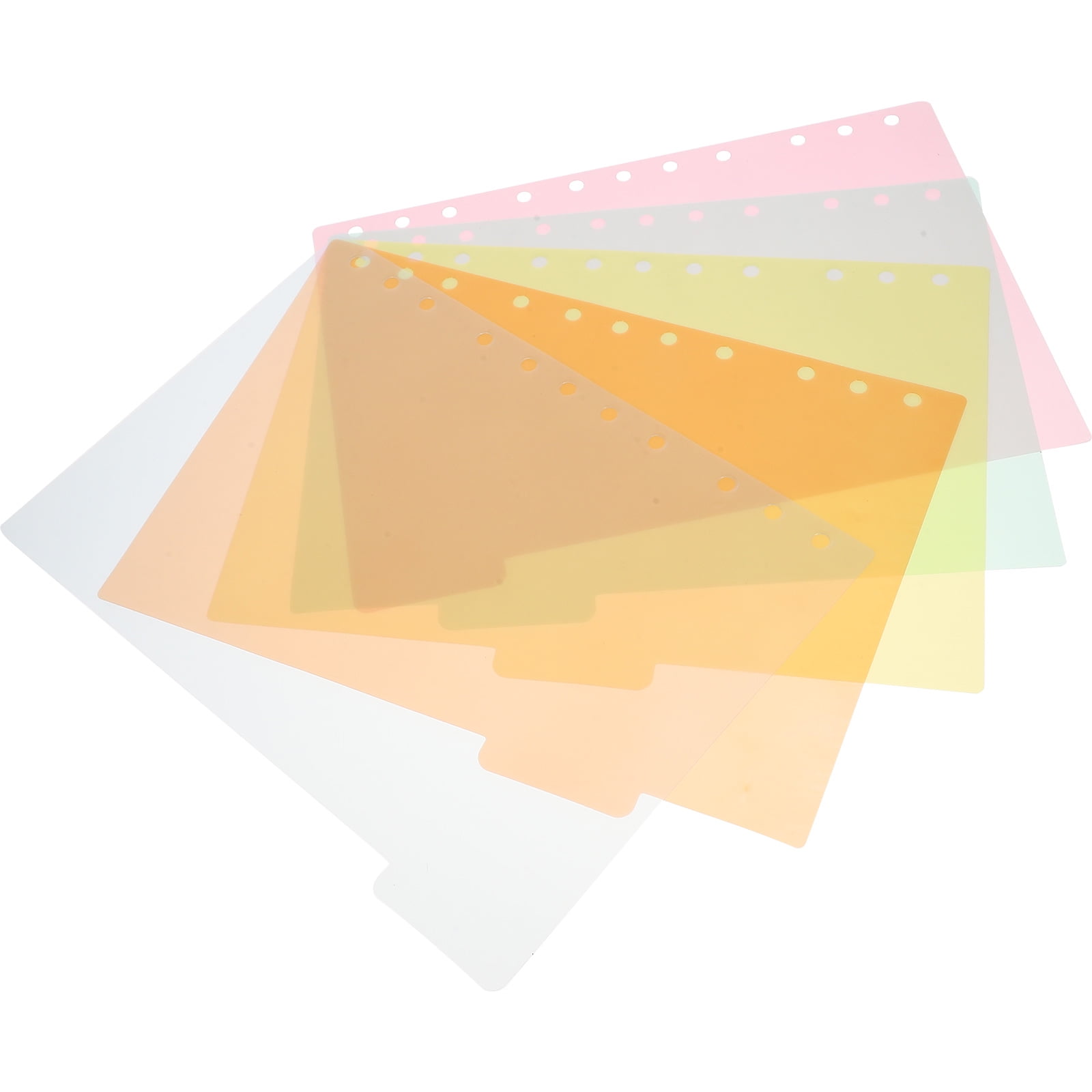 Notebooks Label Classification Divider Board Plastic Binder Tabs 6 Hole ...